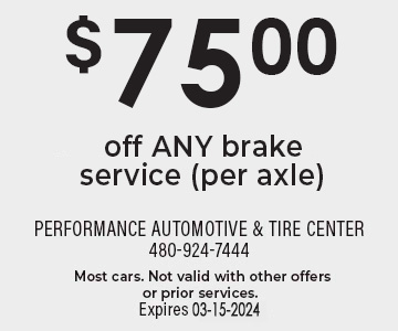 Coupons & Monthly Specials - Performance Automotive and Tire Center