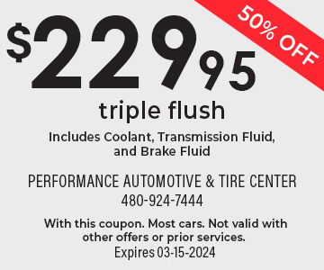 Coupons & Monthly Specials - Performance Automotive and Tire Center